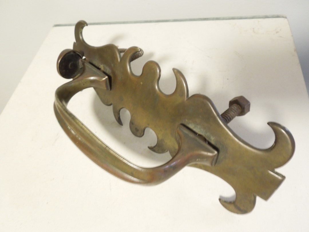 Real Antique Colonial Brass Front Door Thumb Latch Handle, Colonial ...