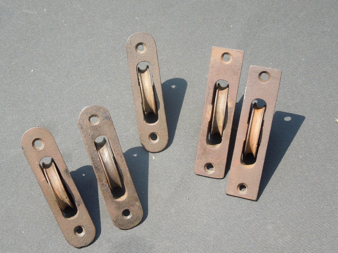 Antique Iron Window Rope Pulleys Restoration Authentic - Etsy