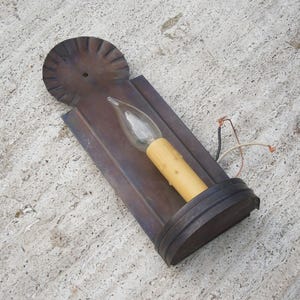 Colonial Tin Electric Candle Sconce, Colonial Lighting, FREE SHIPPING ...