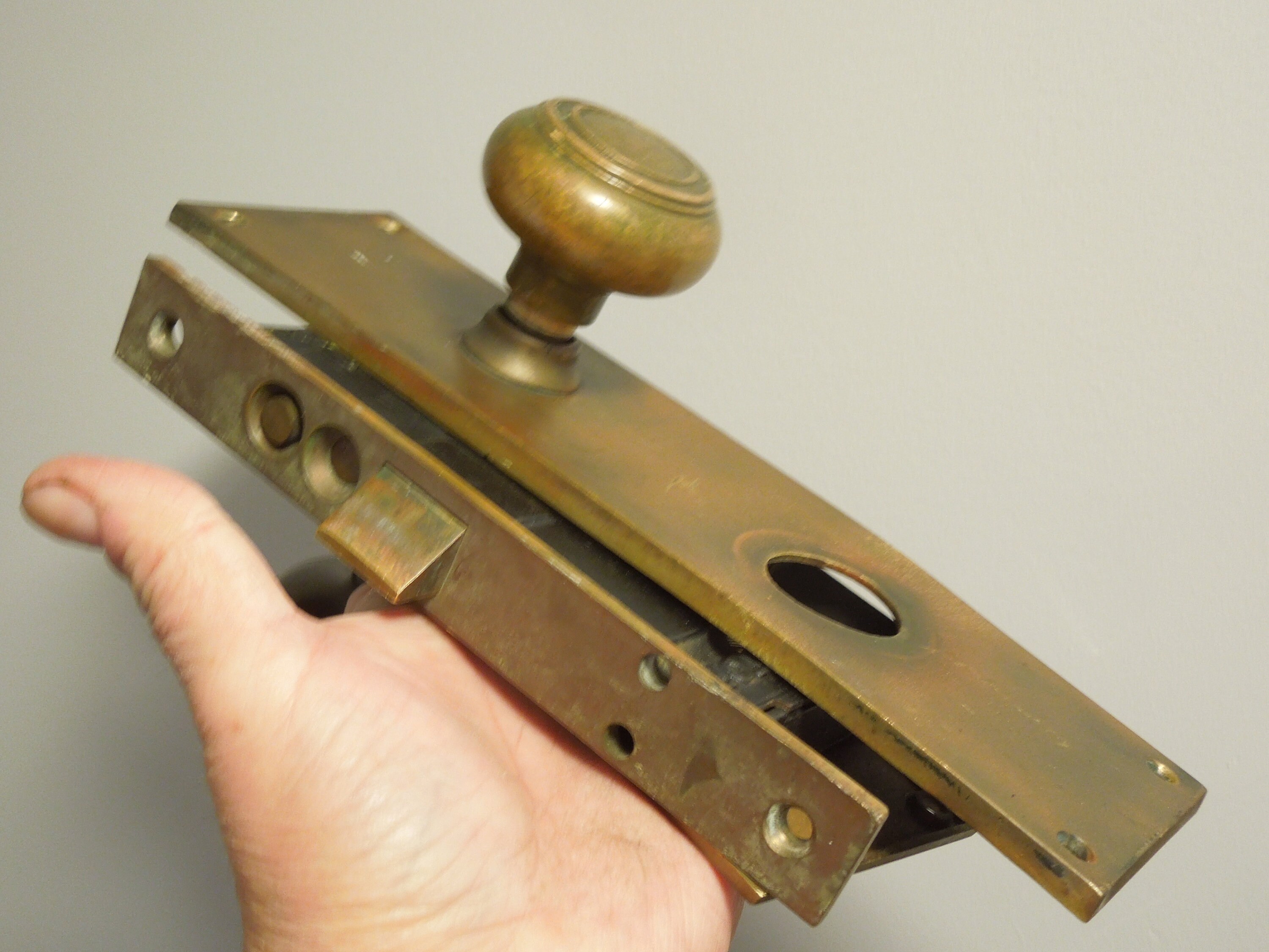 Antique Bronze Doorknob Lock Set Front Door Antique Lock Set - Etsy