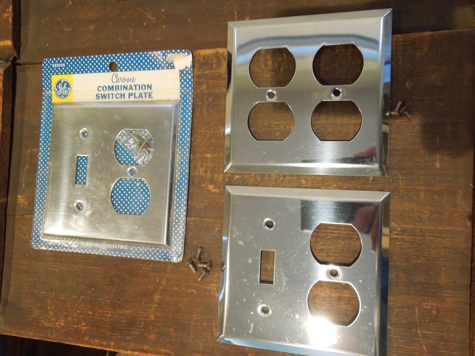 1970's Chrome Switch Plates New Old Stock Hardware FREE | Etsy