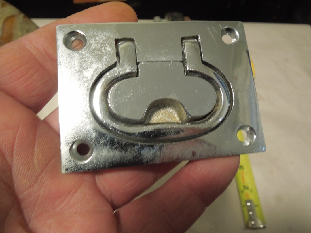 Chromed Recessed Hatch Door Pull, Boat Hardware, FREE SHIPPING!! - Etsy