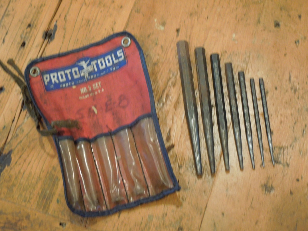 Set of Pin Punches, Proto Set of Steel Punches, Nail Sets, FREE ...