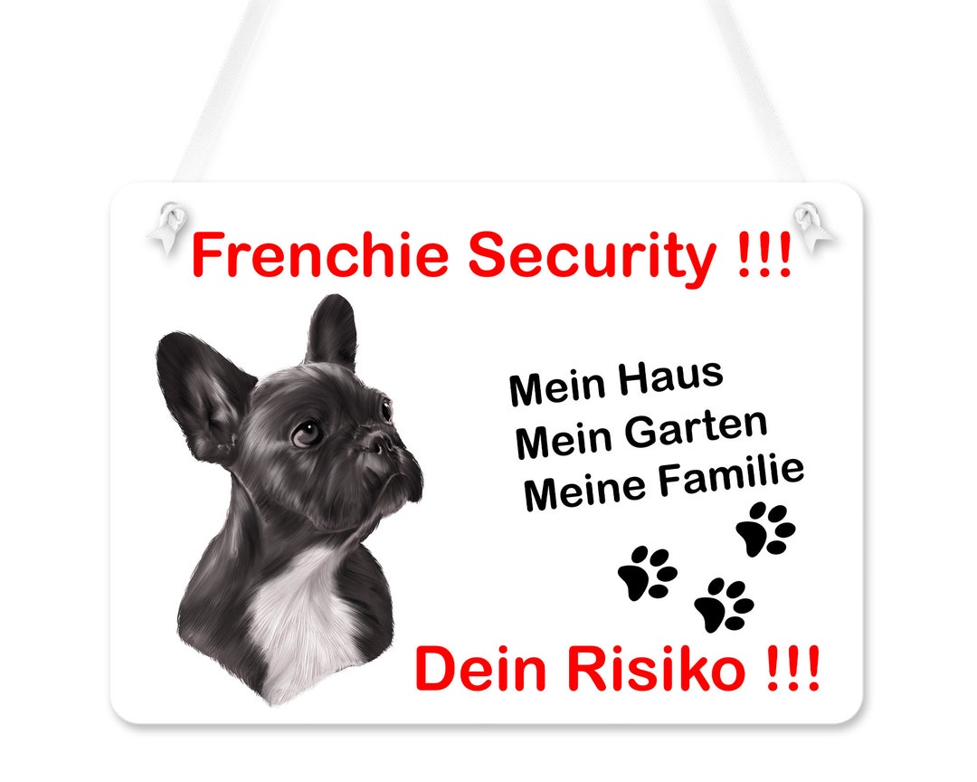 Door Sign Entrance Sign Sign With French Bulldog Frenchie Dog ...