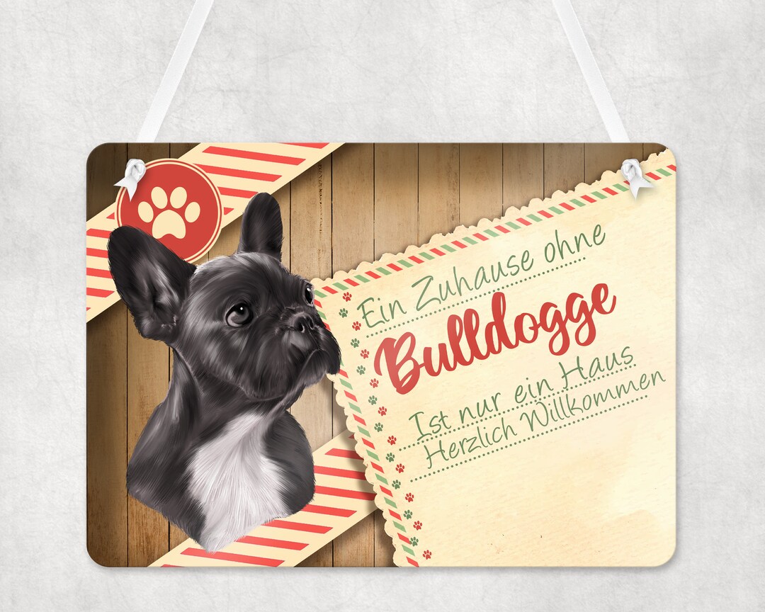 Door Sign Entrance Sign Sign With French Bulldog Frenchie Dog ...