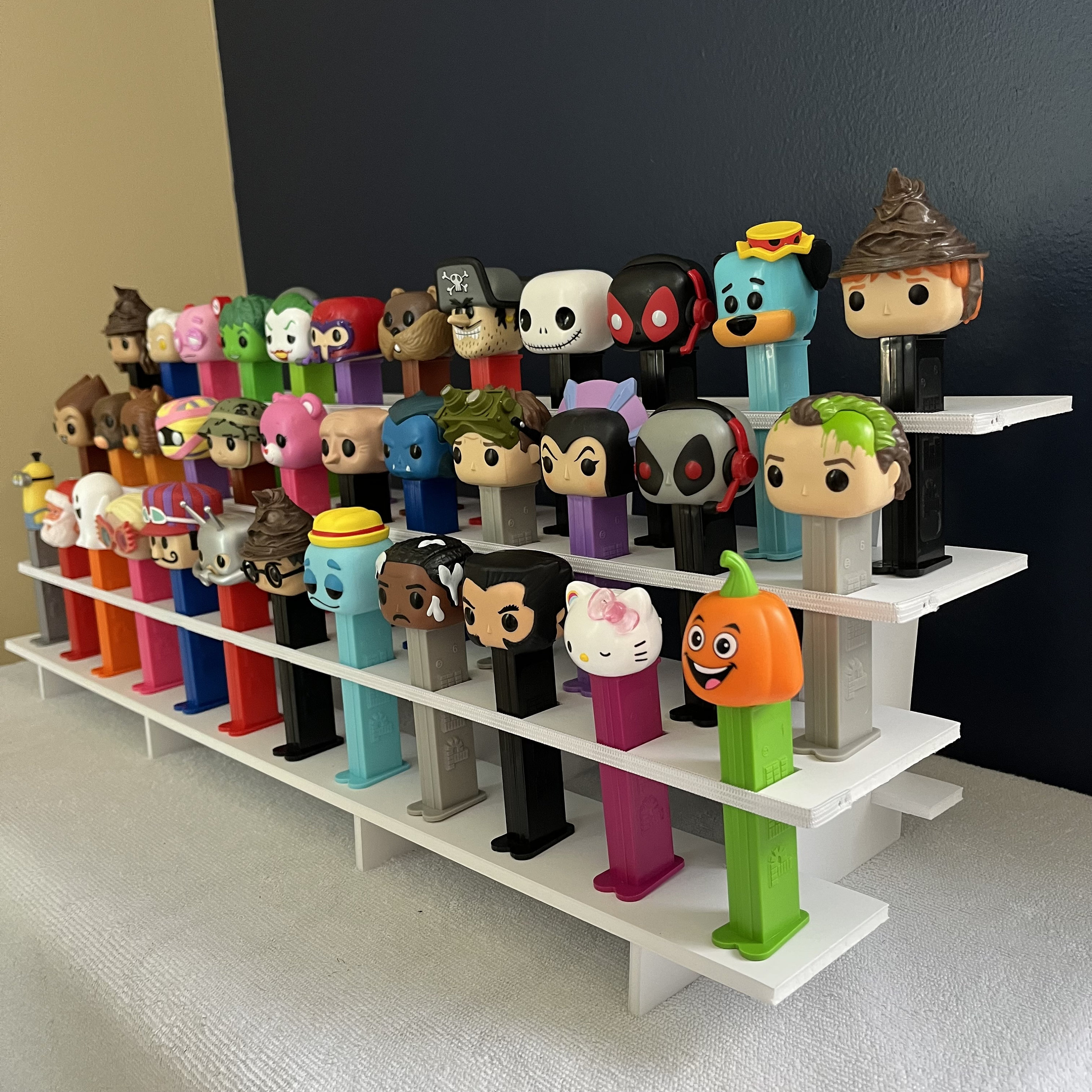 Aligned Rows 24 Wide PEZ Dispenser Display Shelf Stadium - Etsy