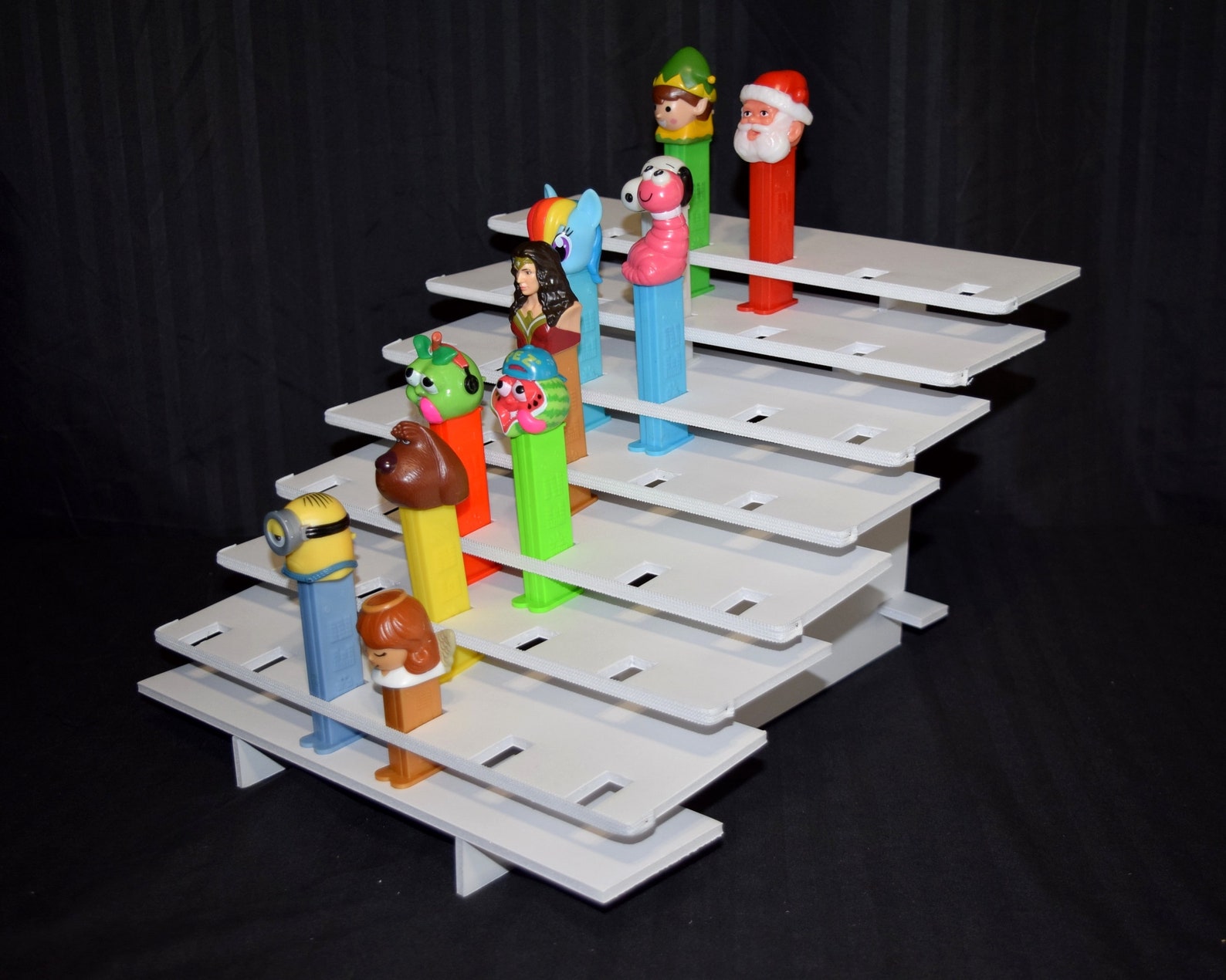 Zigzag Rows 22 Wide PEZ Dispenser Display Shelf Stadium - Etsy
