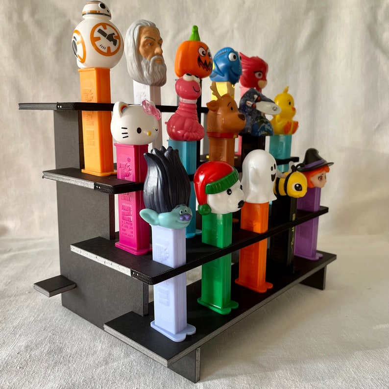 Aligned Rows 12 Wide PEZ Dispenser Display Shelf Stadium - Etsy