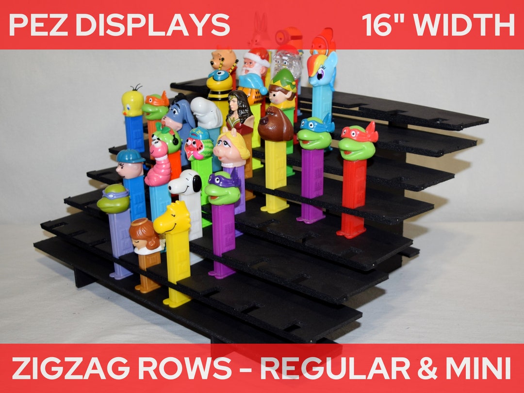 Zigzag Rows 16 Wide PEZ Dispenser Display Shelf Stadium - Etsy