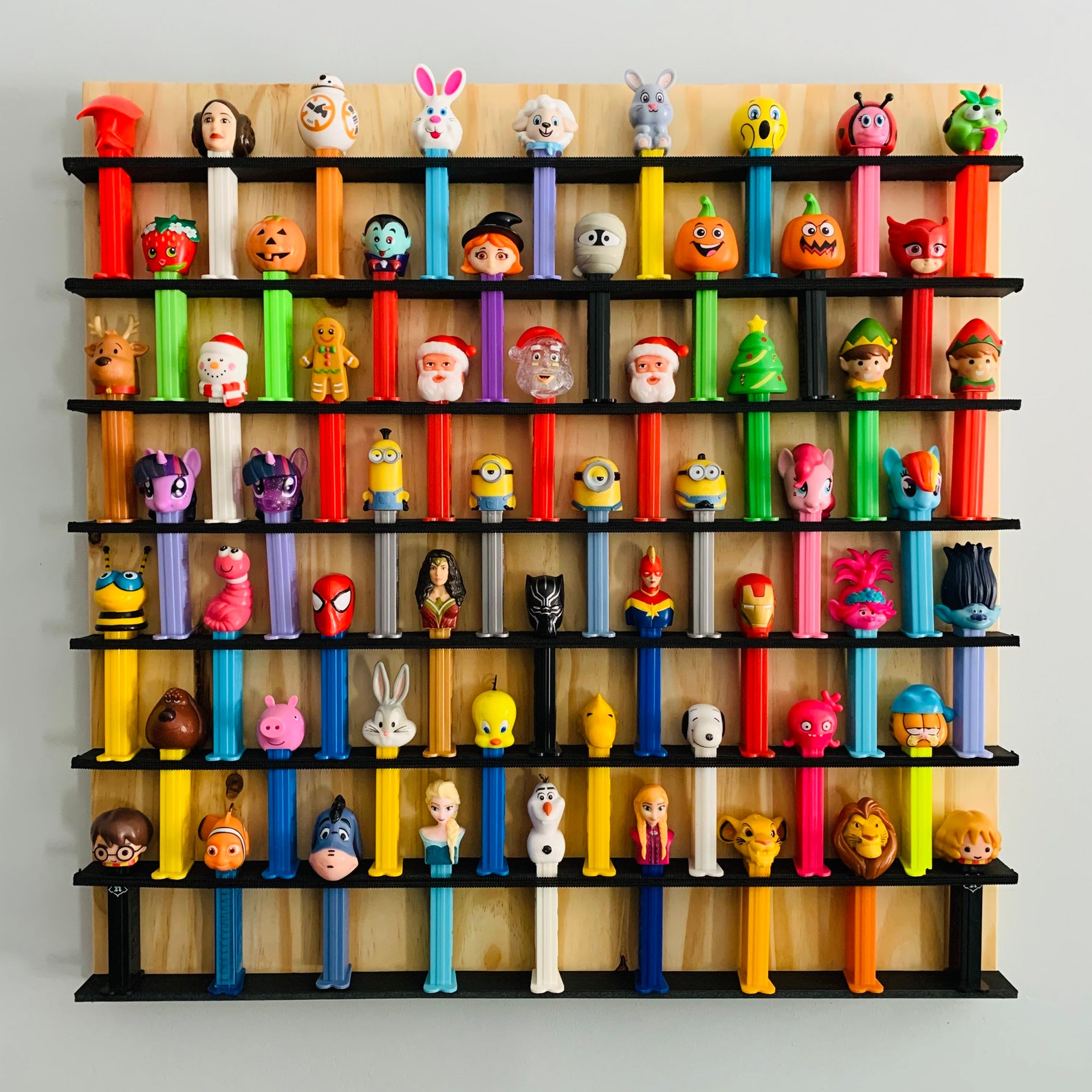 102 Wall PEZ Dispenser Display Holds 102 22 X - Etsy