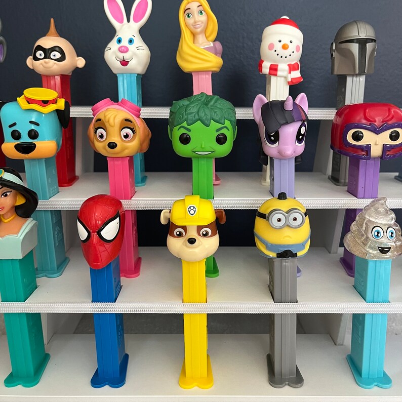Aligned Rows 12 Wide PEZ Dispenser Display Shelf Stadium - Etsy