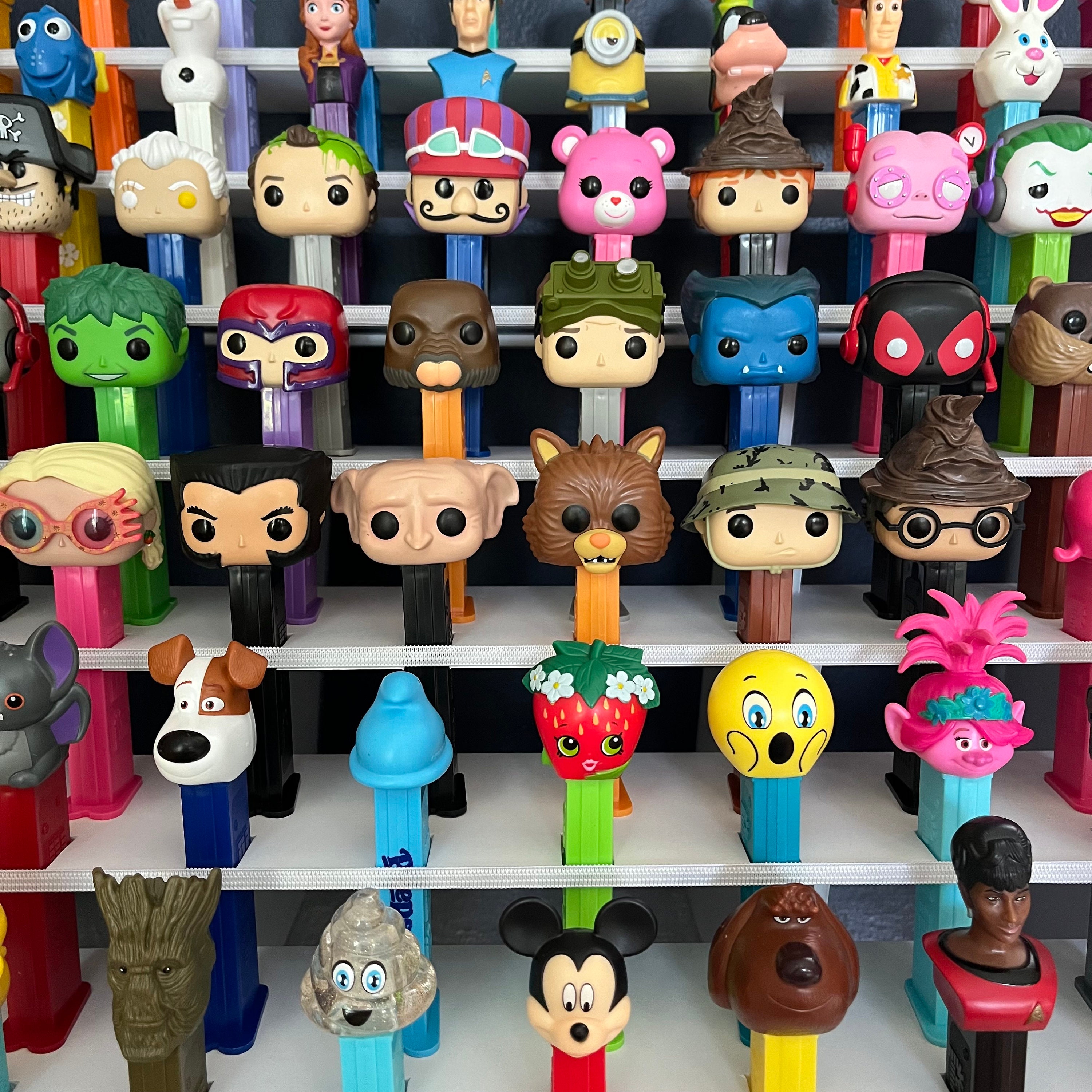 Aligned Rows 24 Wide PEZ Dispenser Display Shelf Stadium - Etsy