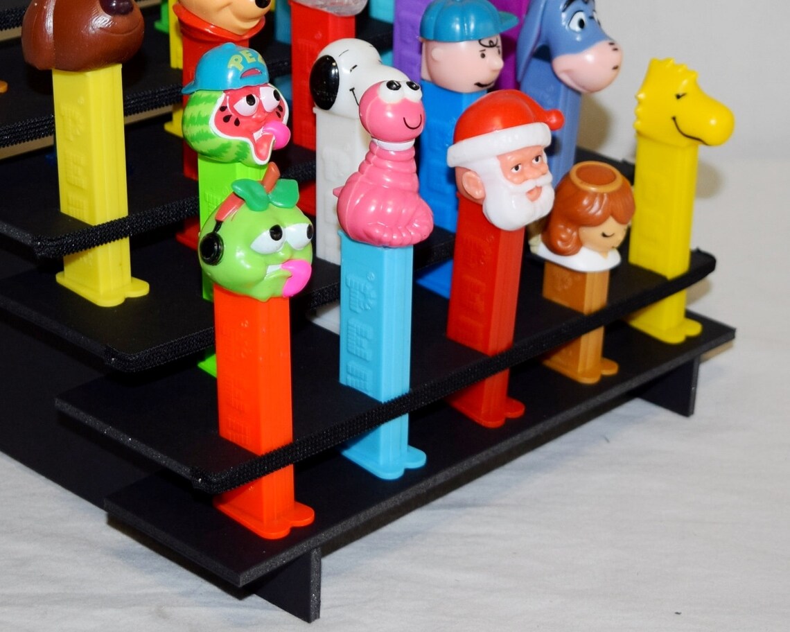 Zigzag Rows 12 Wide PEZ Dispenser Display Shelf Stadium - Etsy