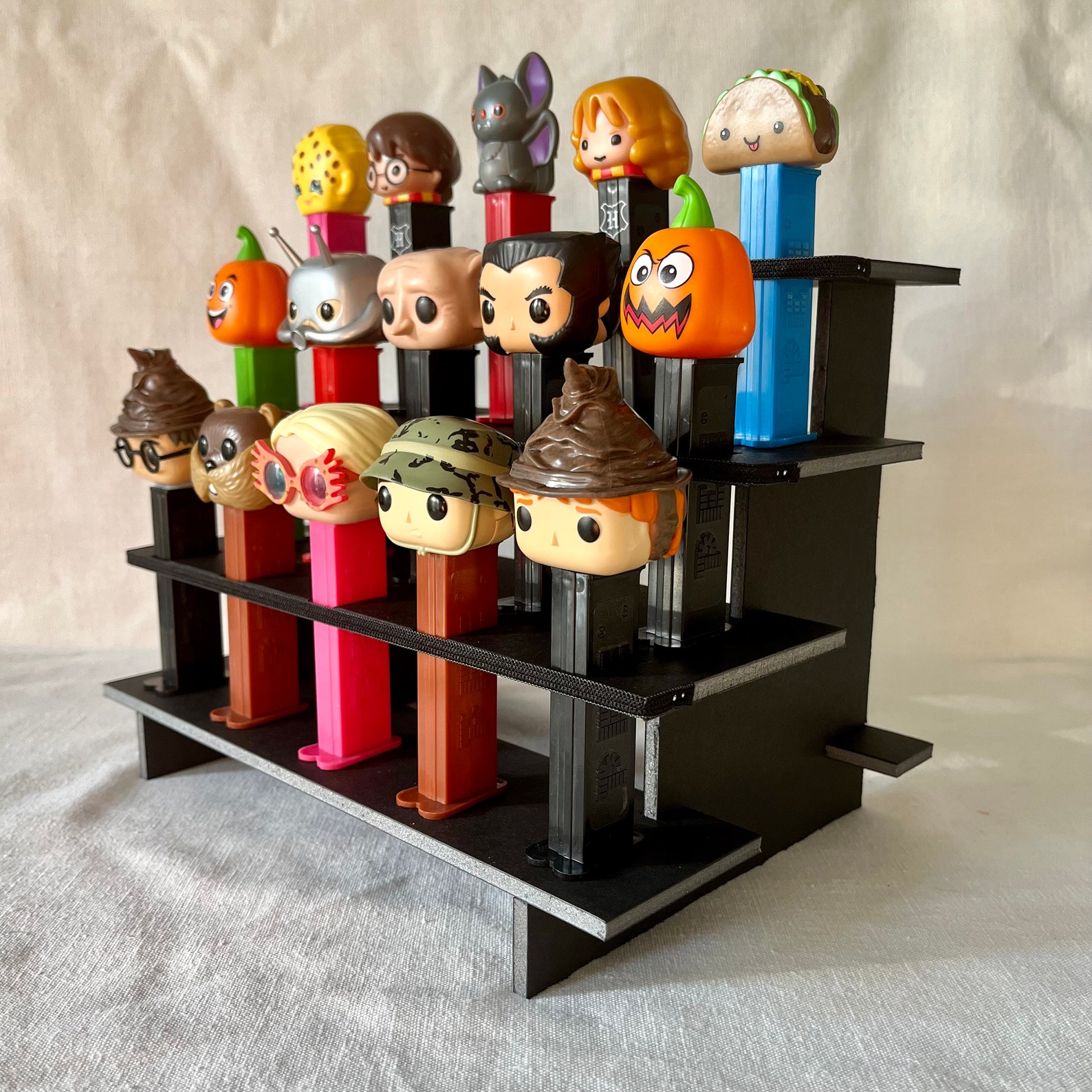 Aligned Rows 12 Wide PEZ Dispenser Display Shelf Stadium - Etsy