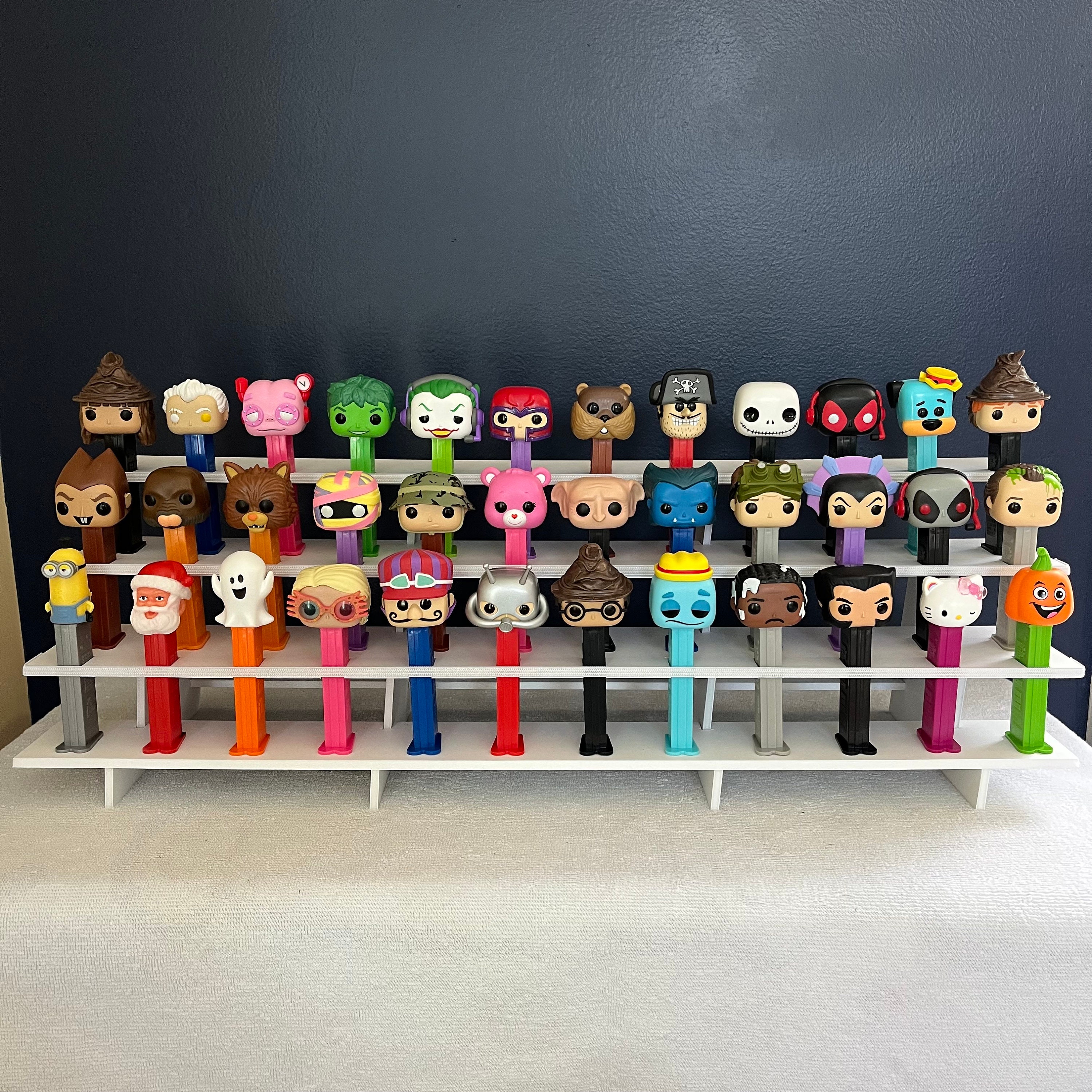 Aligned Rows 24 Wide PEZ Dispenser Display Shelf Stadium - Etsy