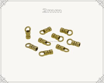 Brass Crimp End Cap | Etsy