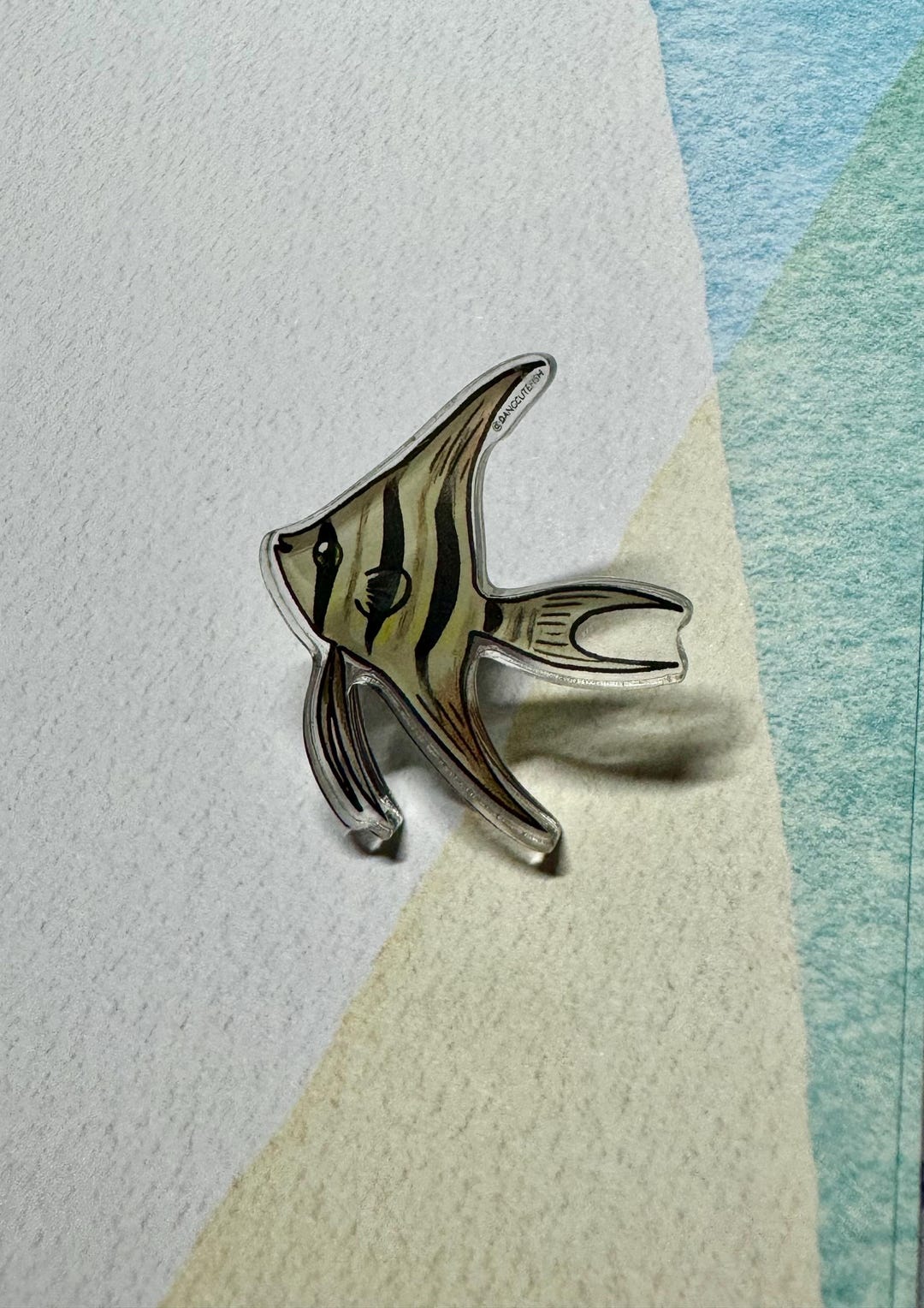 Freshwater Angelfish Pin - Reef Pin, Aquarist Gift, Gift, Aquarist Pin ...