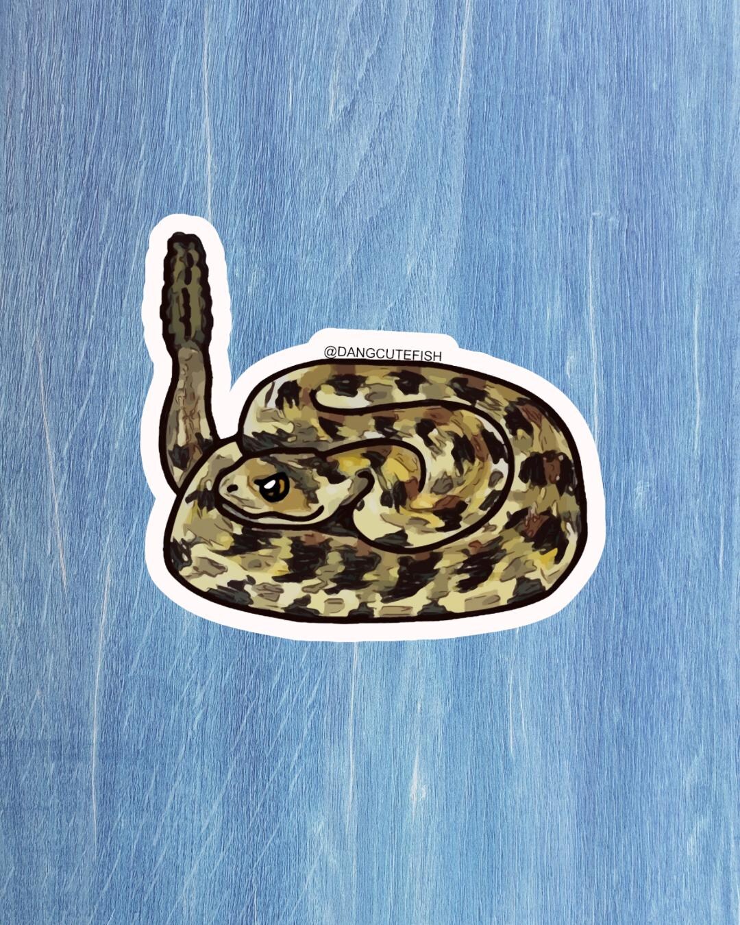 Timber Rattlesnake Sticker - Gift, Aquarist, Herpetologist, Snake ...
