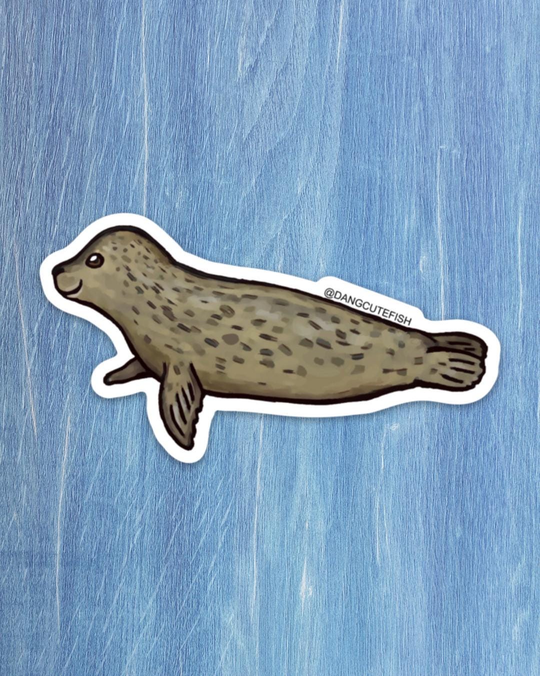 Harbor Seal Sticker, Pinniped Gift, Marine Mammal Sticker - Etsy