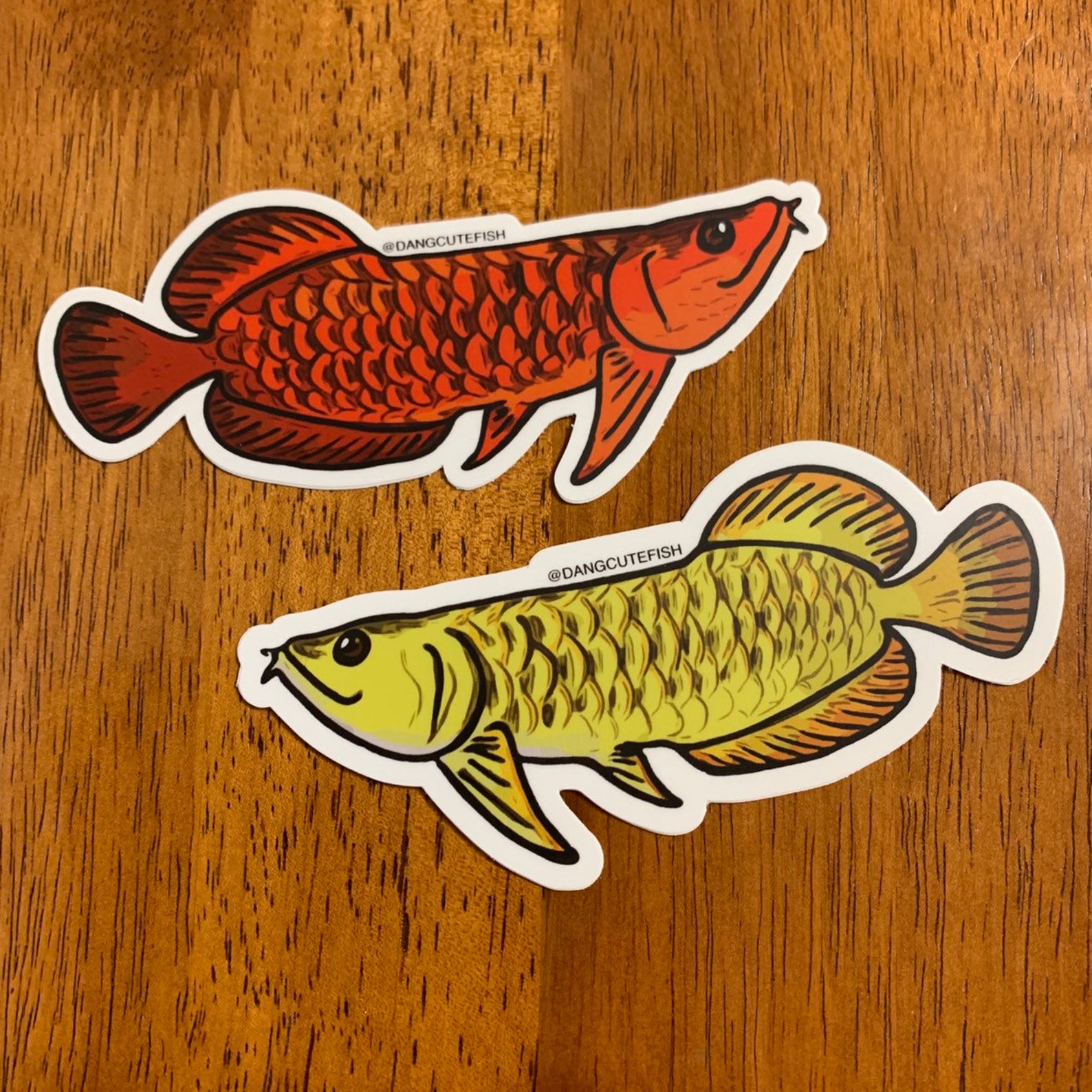 Matte Coated Vinyl Stickers 2 Asian Arowana Great Gift - Etsy