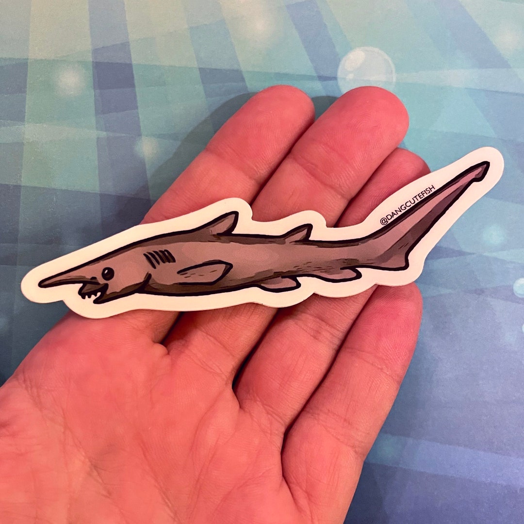 Goblin Shark Sticker - Elasmobranch, Shark Gift, Dang Cute Fish - Etsy