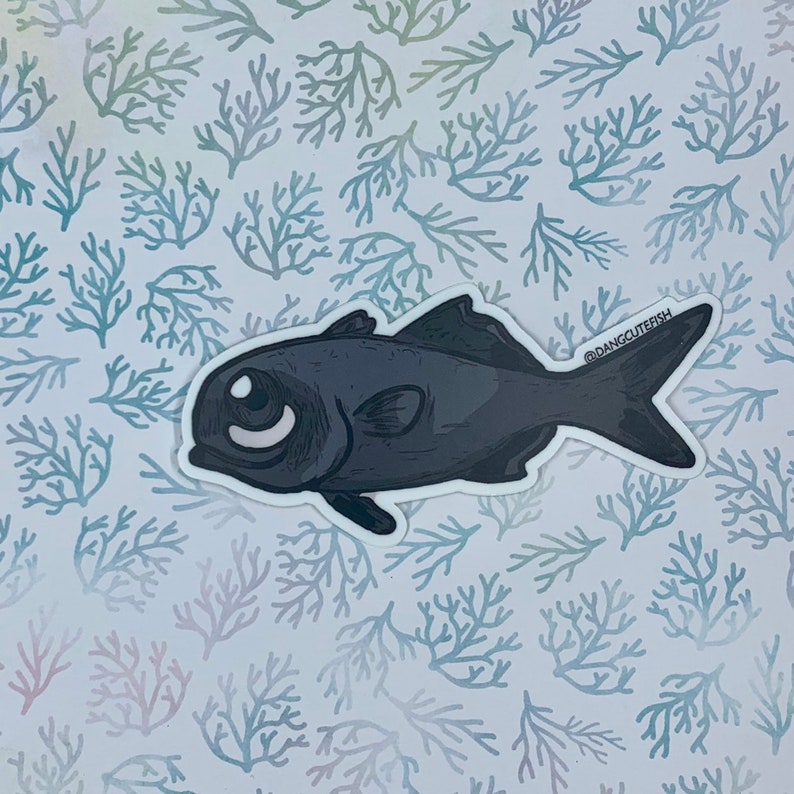 Matte Coated Vinyl Sticker Flashlight Fish Great for Fans | Etsy