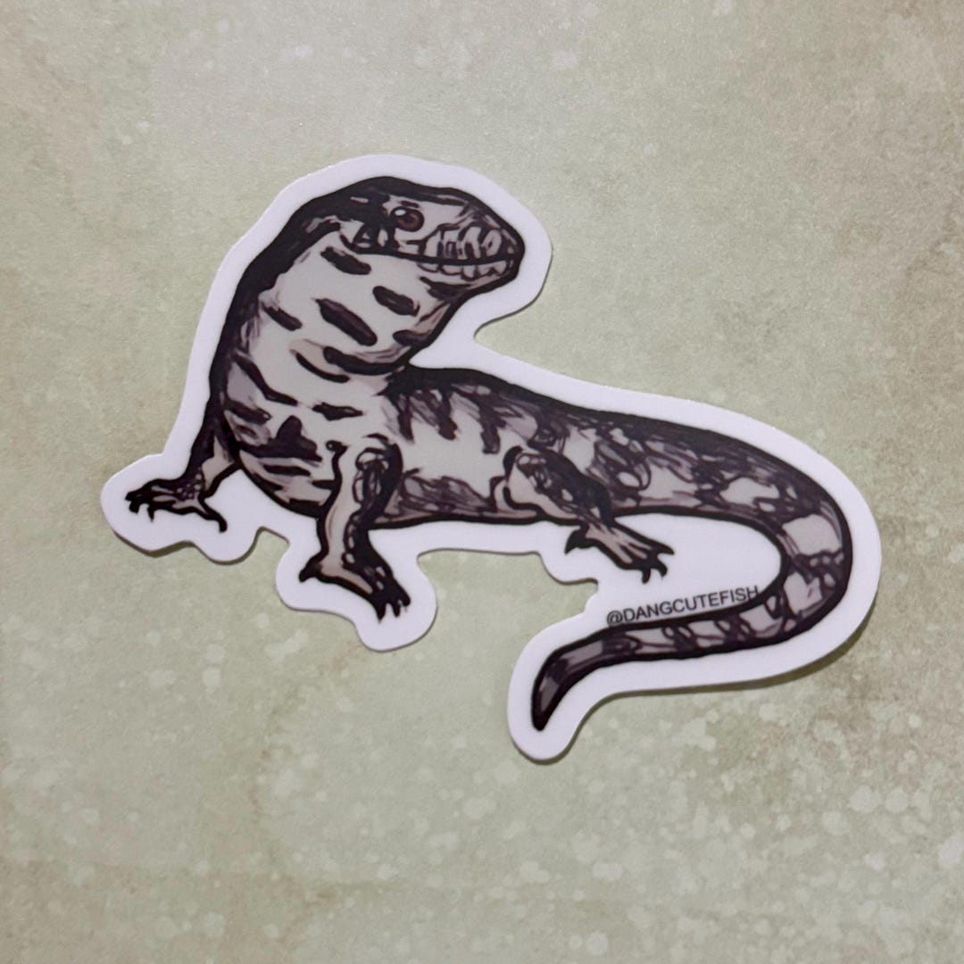 Tegu Sticker, Gift, Aquarist, Herpetologist, Turtle, Reptile Keeper ...