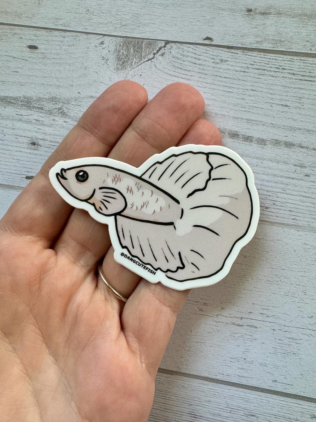 Betta Sticker, Betta Fish Sticker, Betta Fish Gift, Aquarium Sticker - Etsy