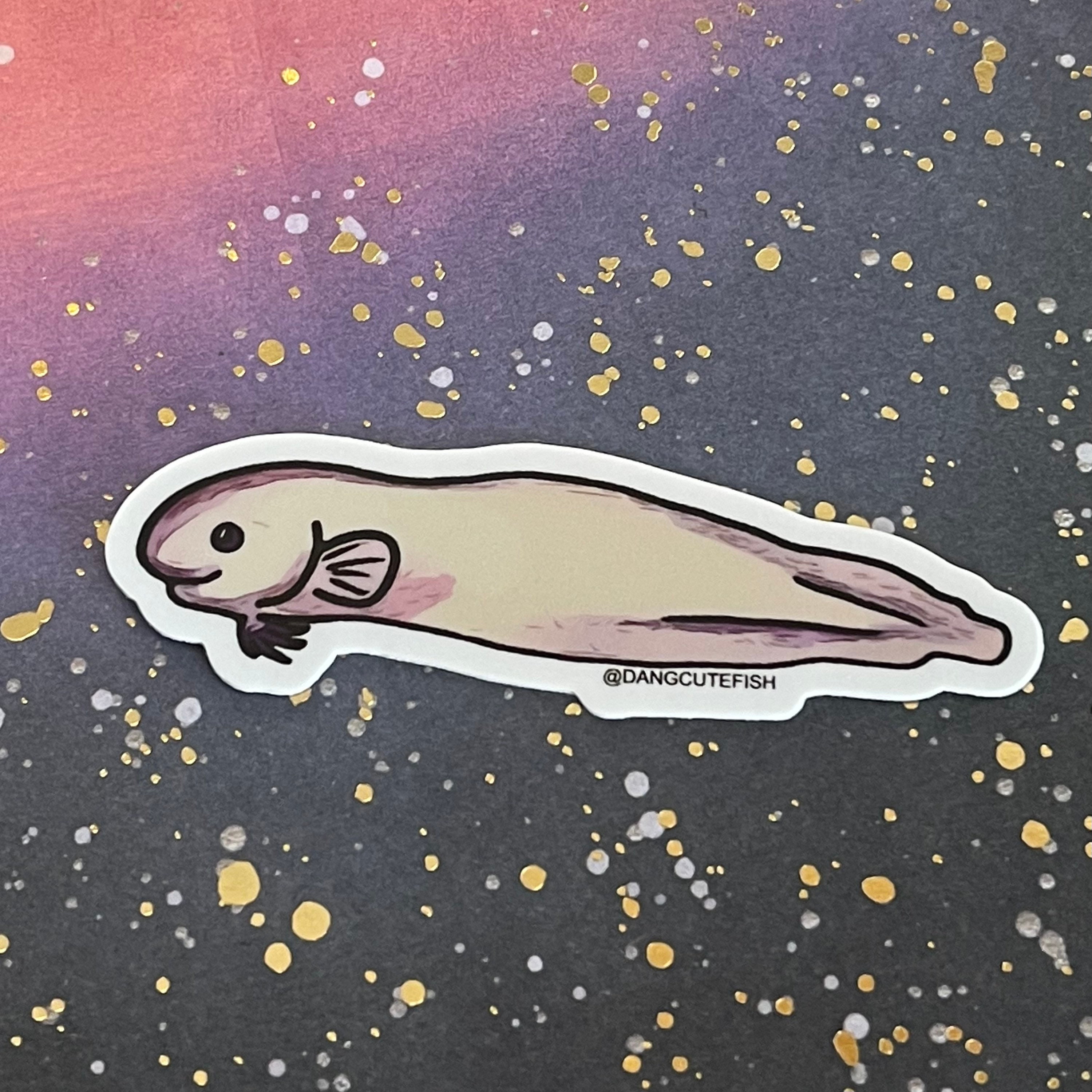 Matte Coated Vinyl Stickers 1 Snailfish Sticker Mariana - Etsy