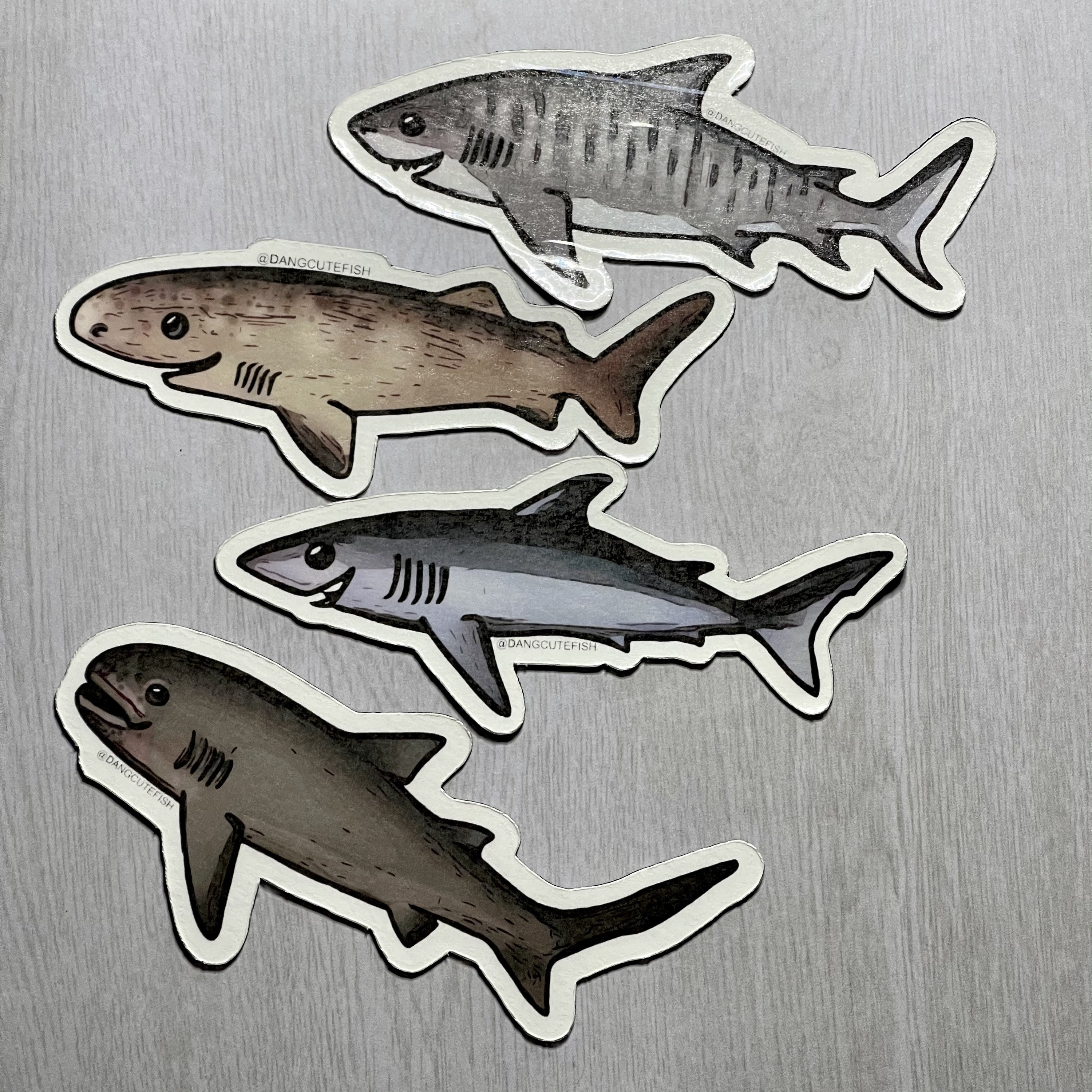 Magnet Set Big Sharks Set 3. Tiger Shark Megamouth Shark - Etsy