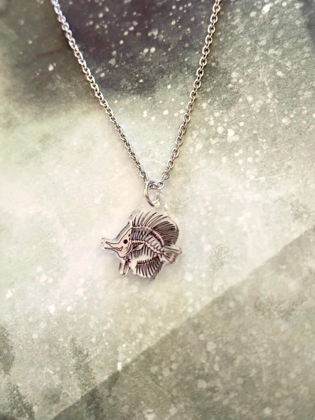 Butterflyfish Skeleton Necklace - Jewelry, Aquarium Jewelry, Aquarist ...
