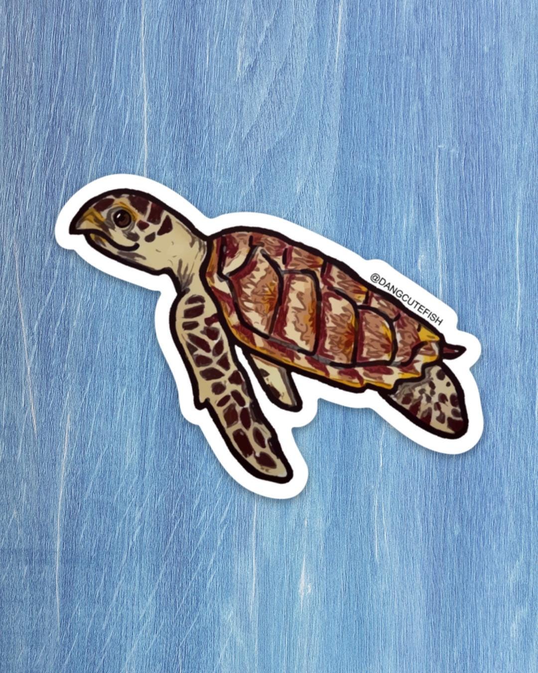 Hawksbill Sea Turtle Sticker, Gift, Hawks Bill - Etsy