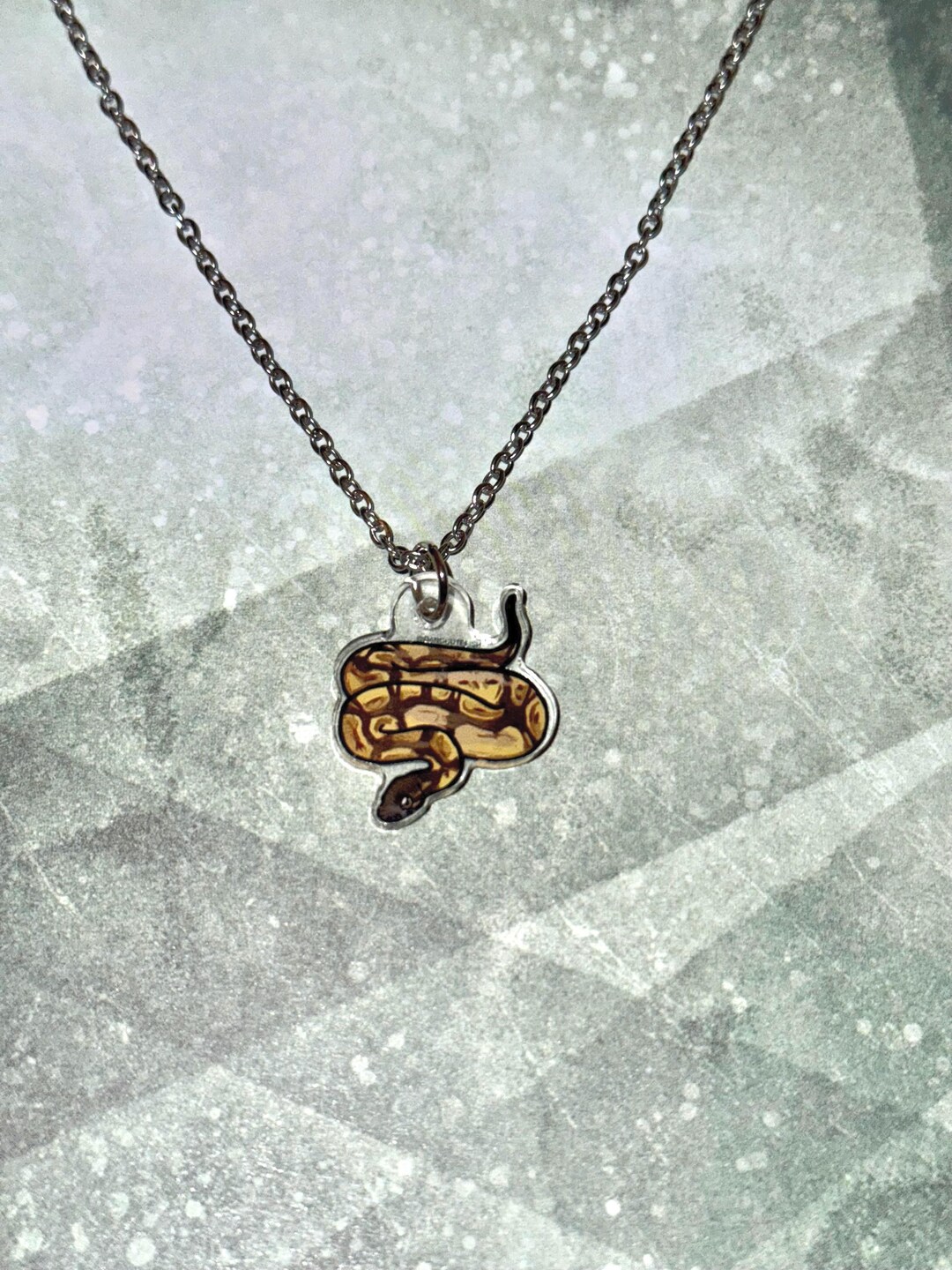 Ball Python Necklace - Snake Jewelry, Reptile Jewelry, Herpetologist ...