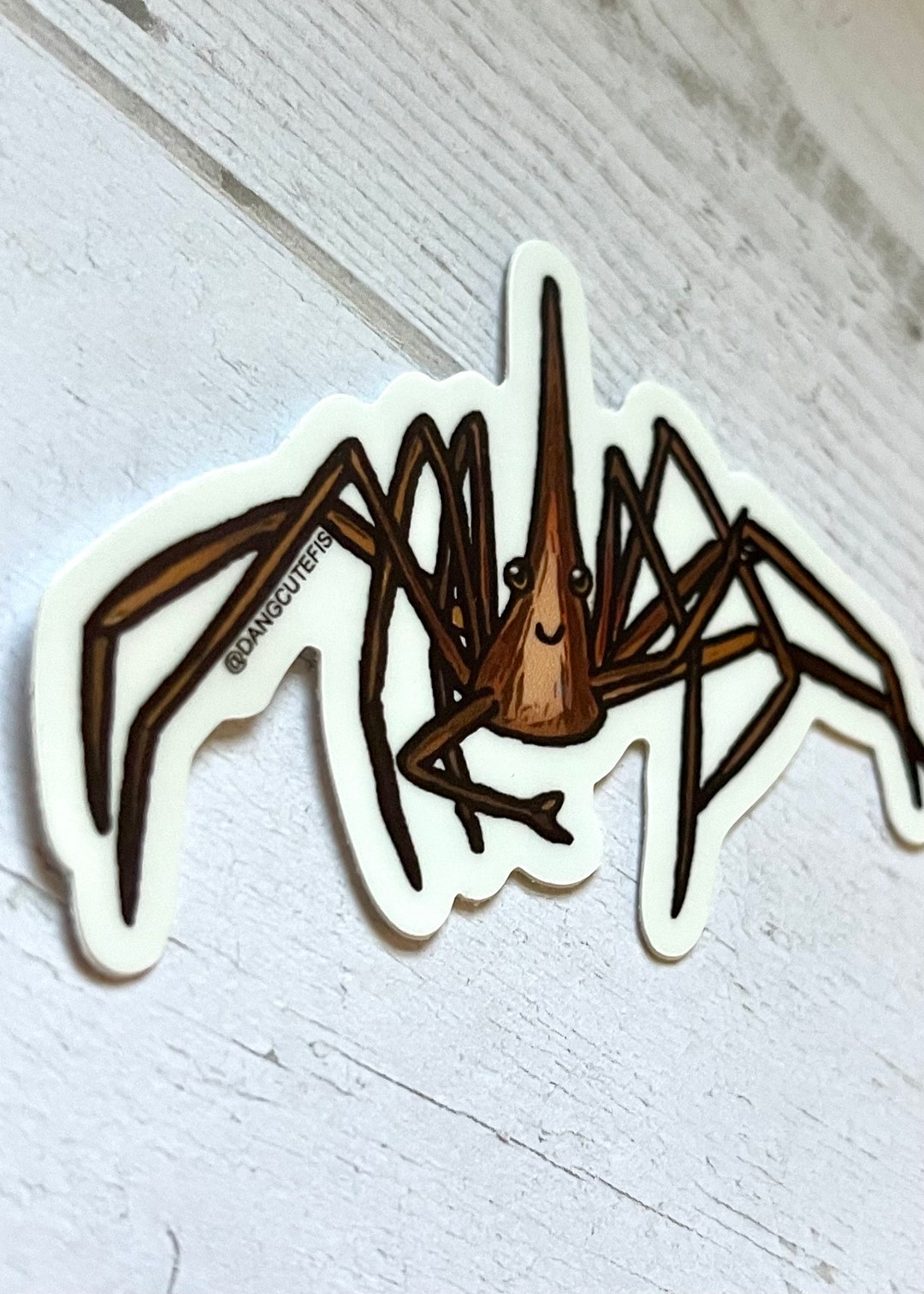 Matte Coated Vinyl Stickers (1) - Arrow Crab Sticker, Arrow Crab Gift ...