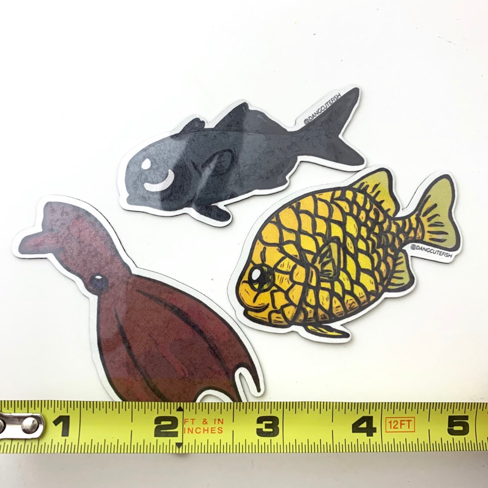 Deep Sea Creature Magnet Set 3 vampire Squid Pinecone | Etsy