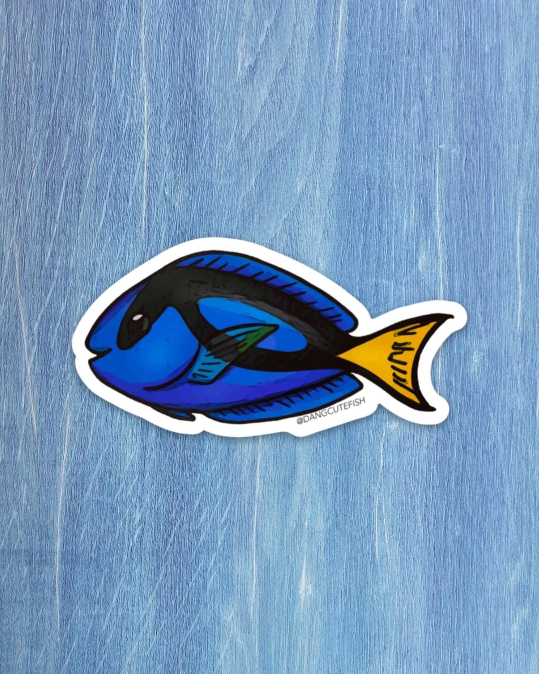 Hippo Tang Sticker, Regal Tang Gift, Aquarist Gift, Aquarist Sticker ...
