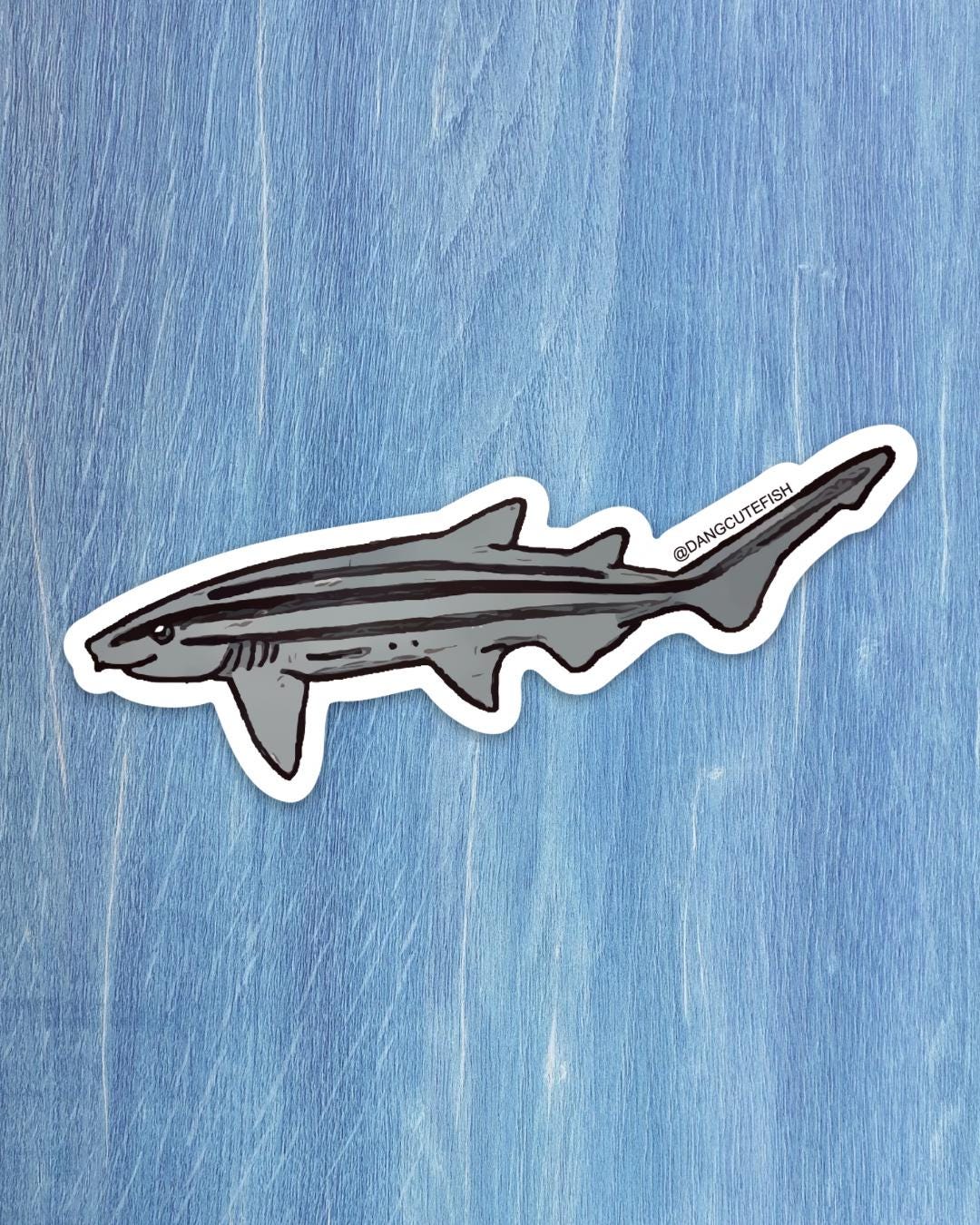 Pyjama Shark Sticker - Elasmobranch, Shark Gift, Dang Cute Fish, - Etsy