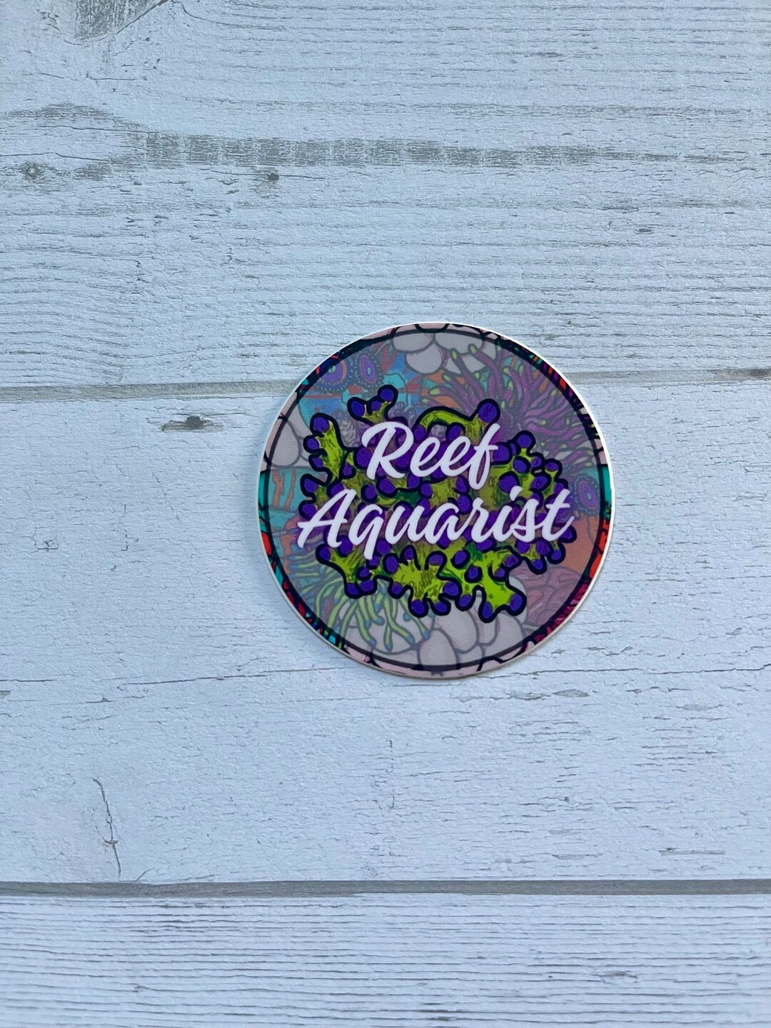 Matte Vinyl Stickers (1) - Reef Aquarist Sticker, Coral, Fish Sticker ...