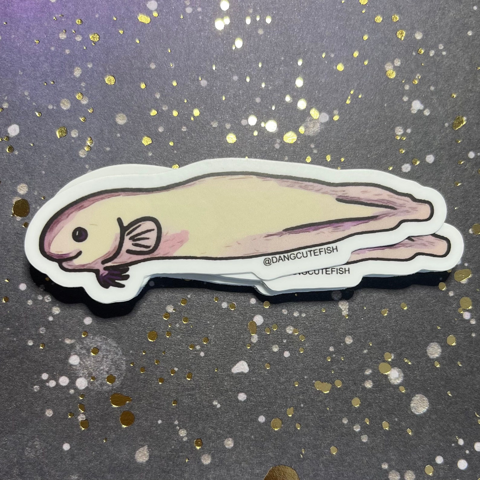 Matte Coated Vinyl Stickers 1 Snailfish Sticker Mariana - Etsy