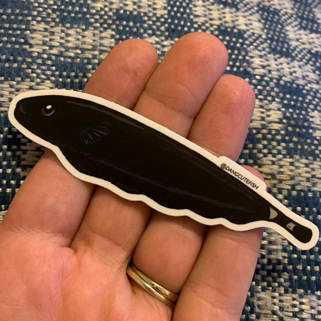 Matte Coated Vinyl Sticker Ghost Knifefish Sticker - Etsy