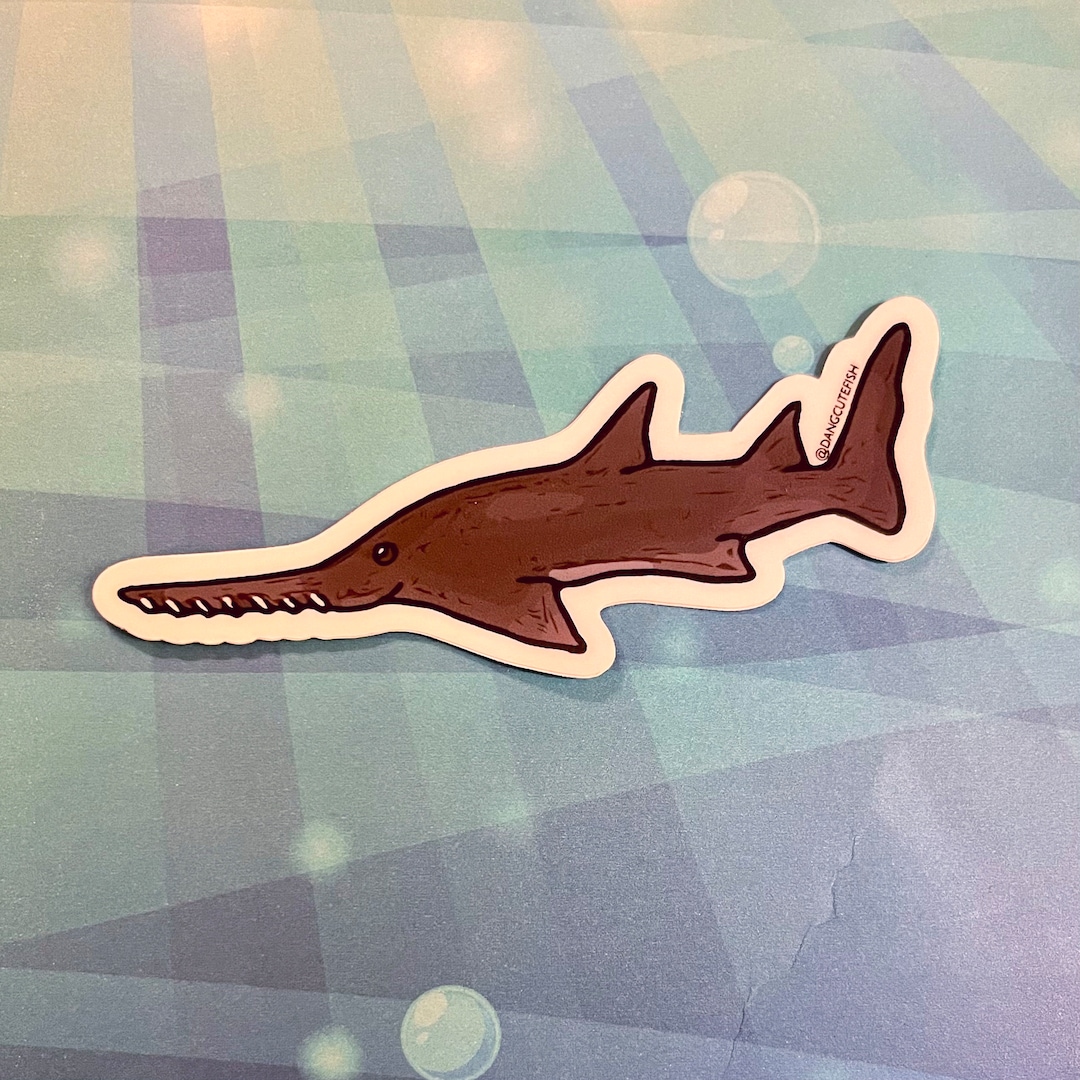 Sawfish Sticker - Elasmobranch, Shark Gift, Dang Cute Fish - Etsy