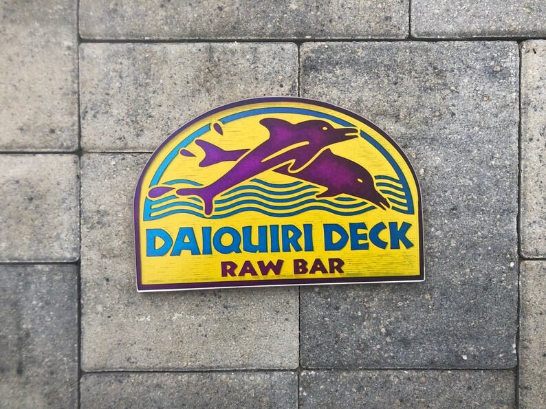 Daiquiri Deck Sign Photo on Wood - Etsy