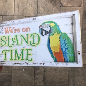 Island Time Sign Photo on Wood - Etsy