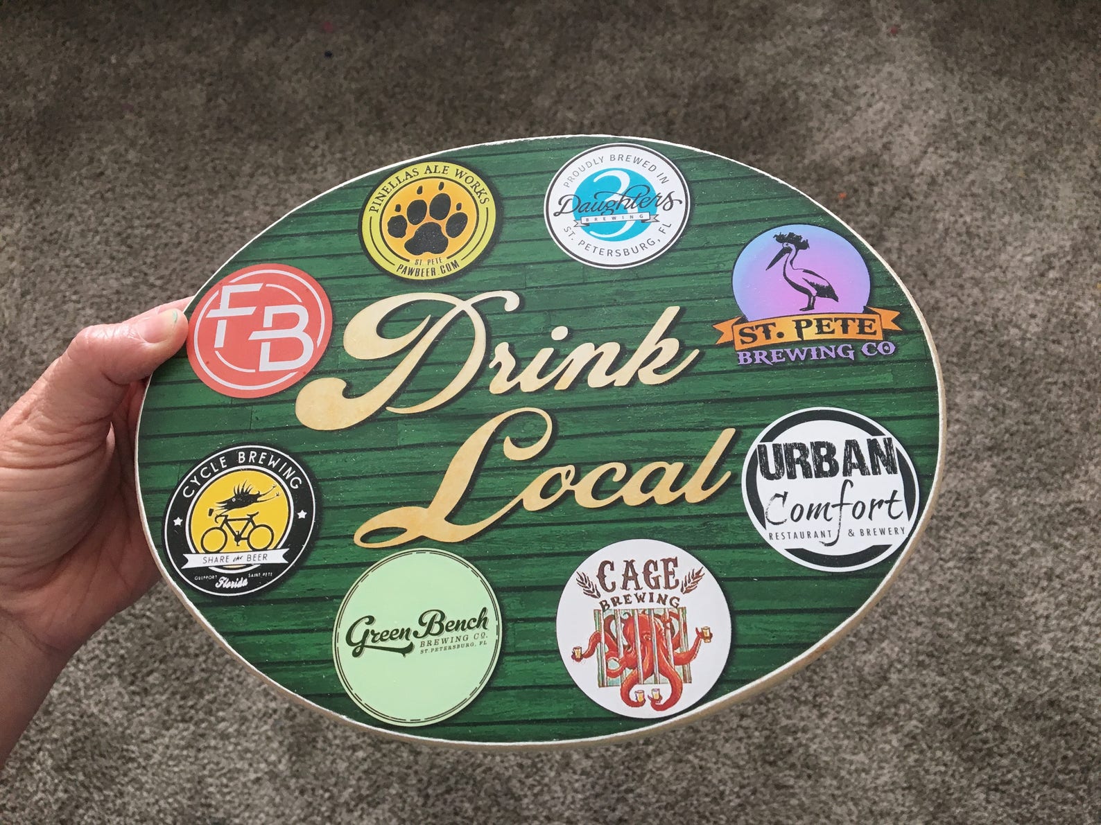 Drink Local Sign Photo on Wood - Etsy