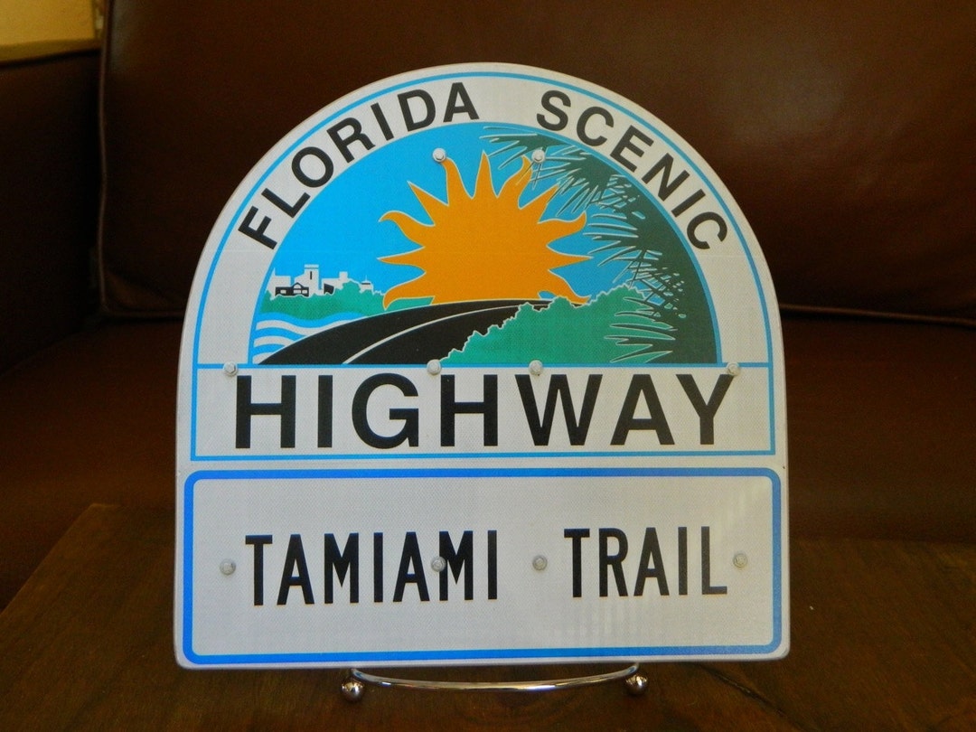Florida Scenic Highway Tamiami Trail Sign Photo on Wood - Etsy