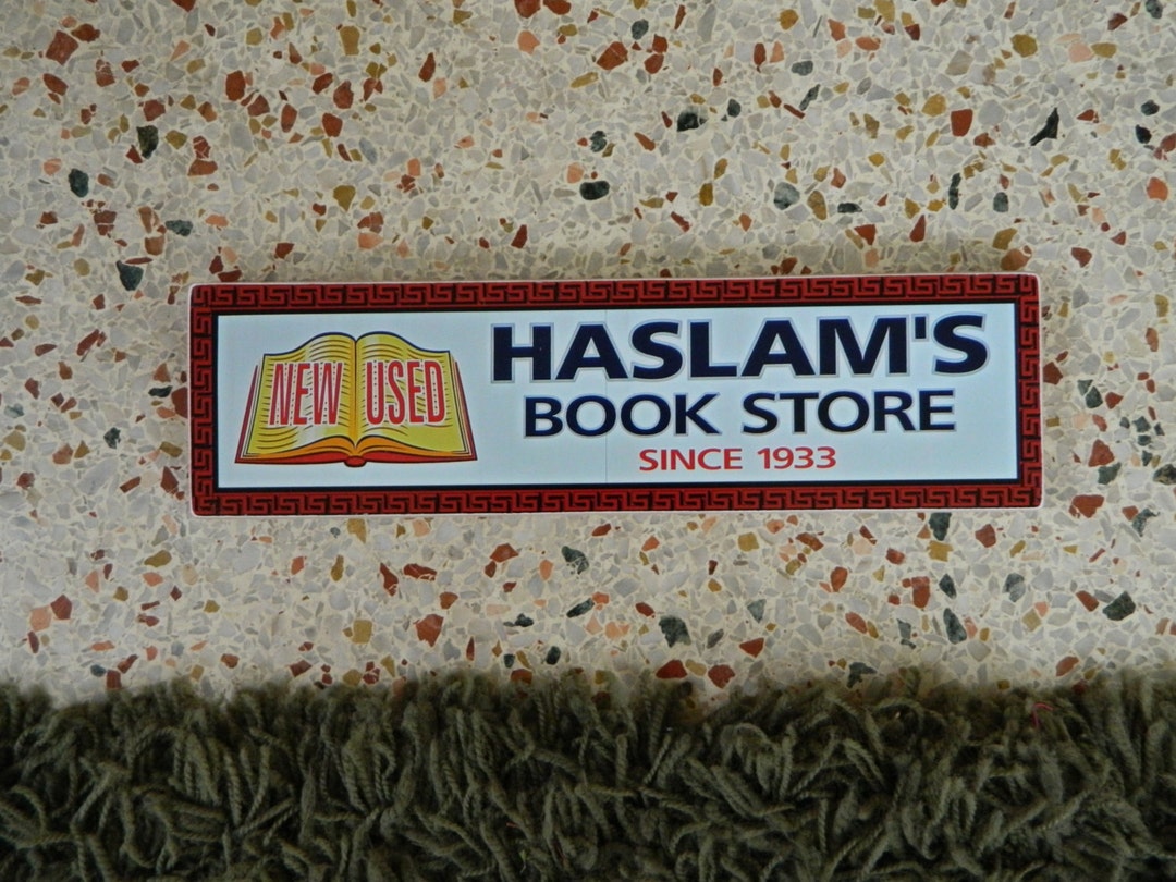 Haslams Book Store Sign - Photo on Wood - Etsy
