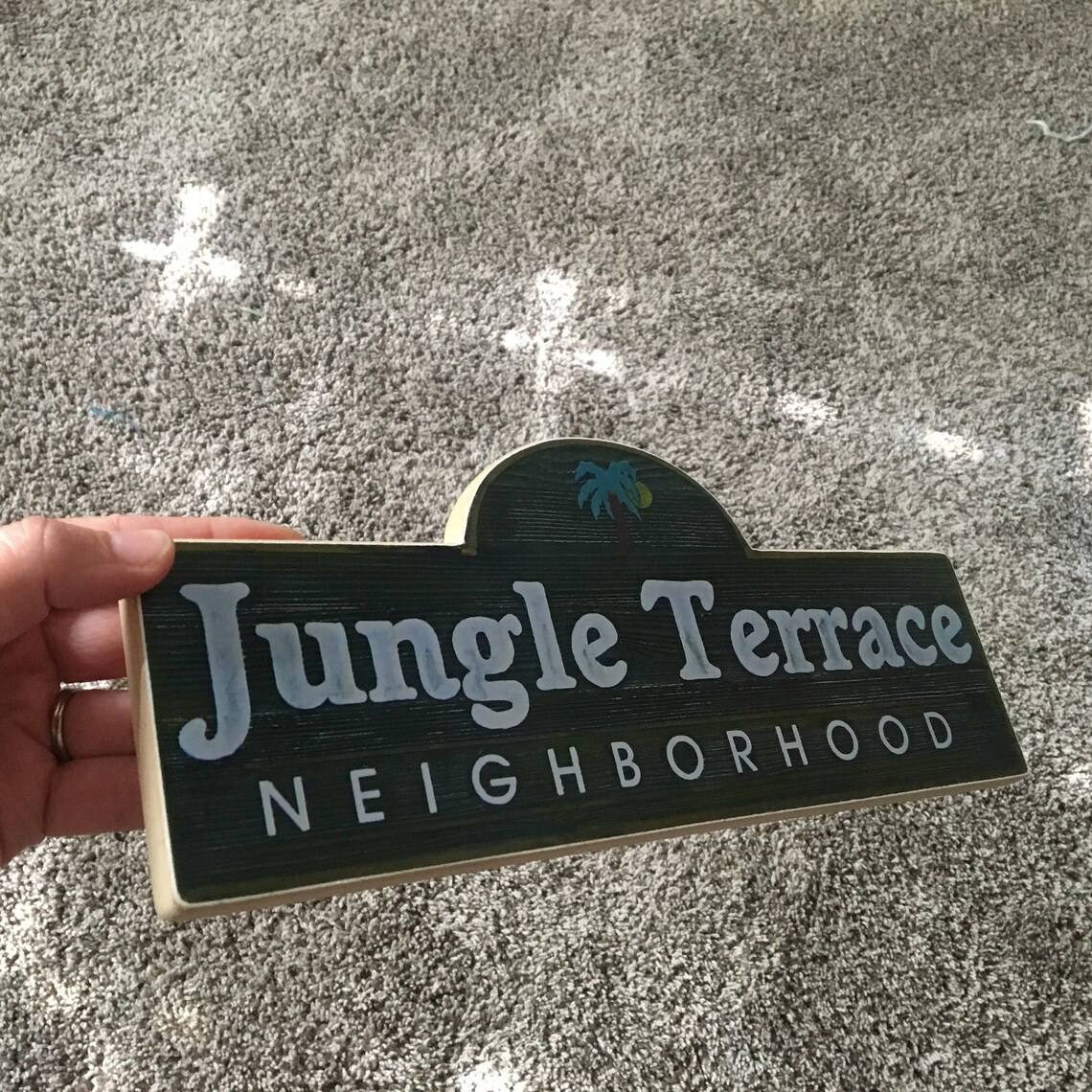 Jungle Terrace Sign Photo on Wood - Etsy