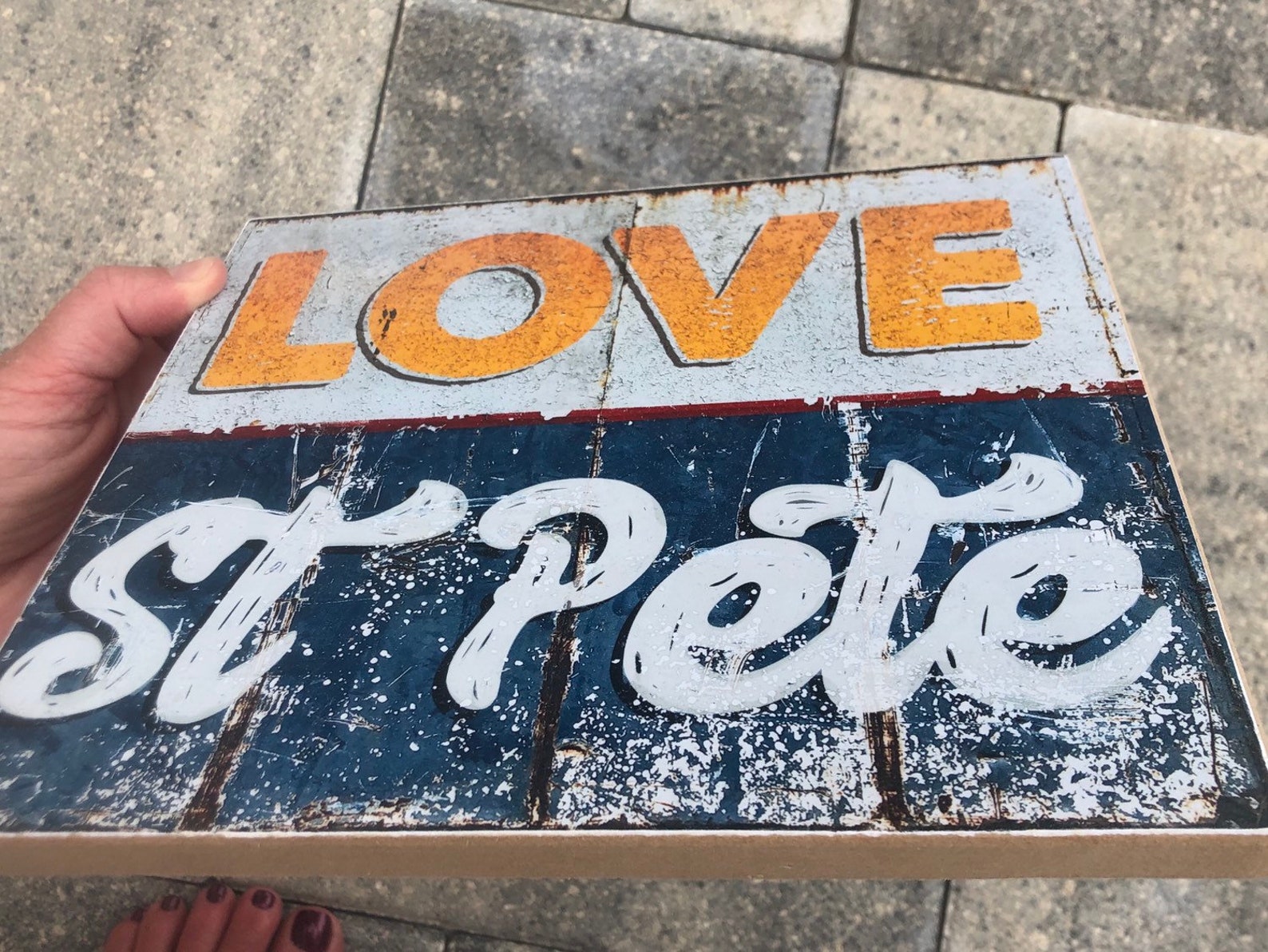 Love St Pete Sign Photo on Wood - Etsy