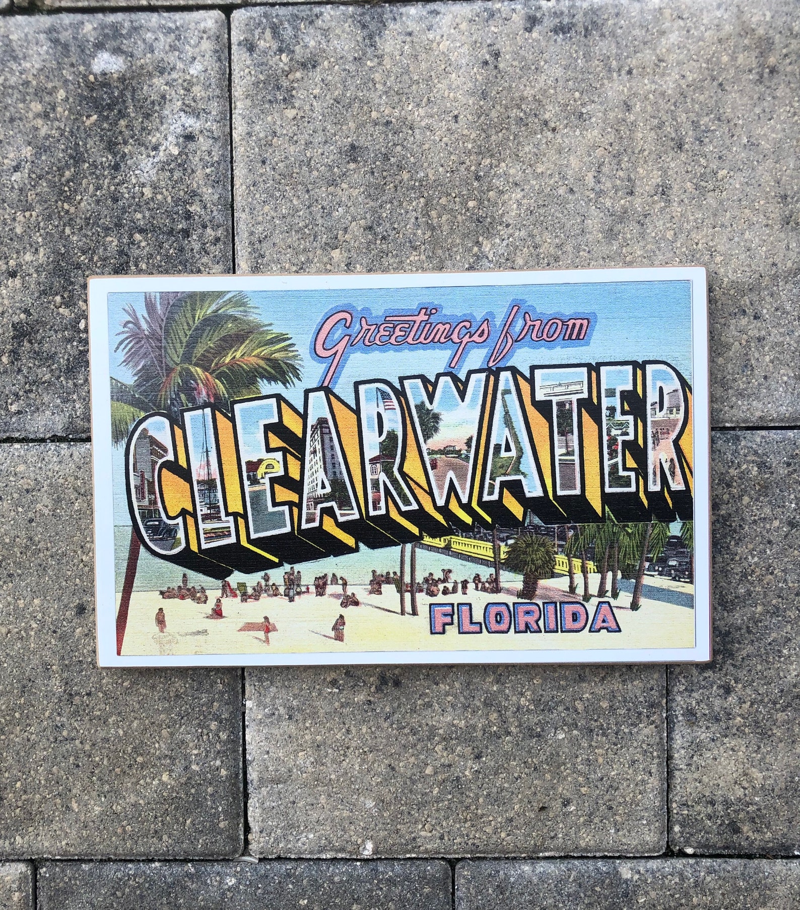 Greetings From Clearwater Sign Photo on Wood - Etsy