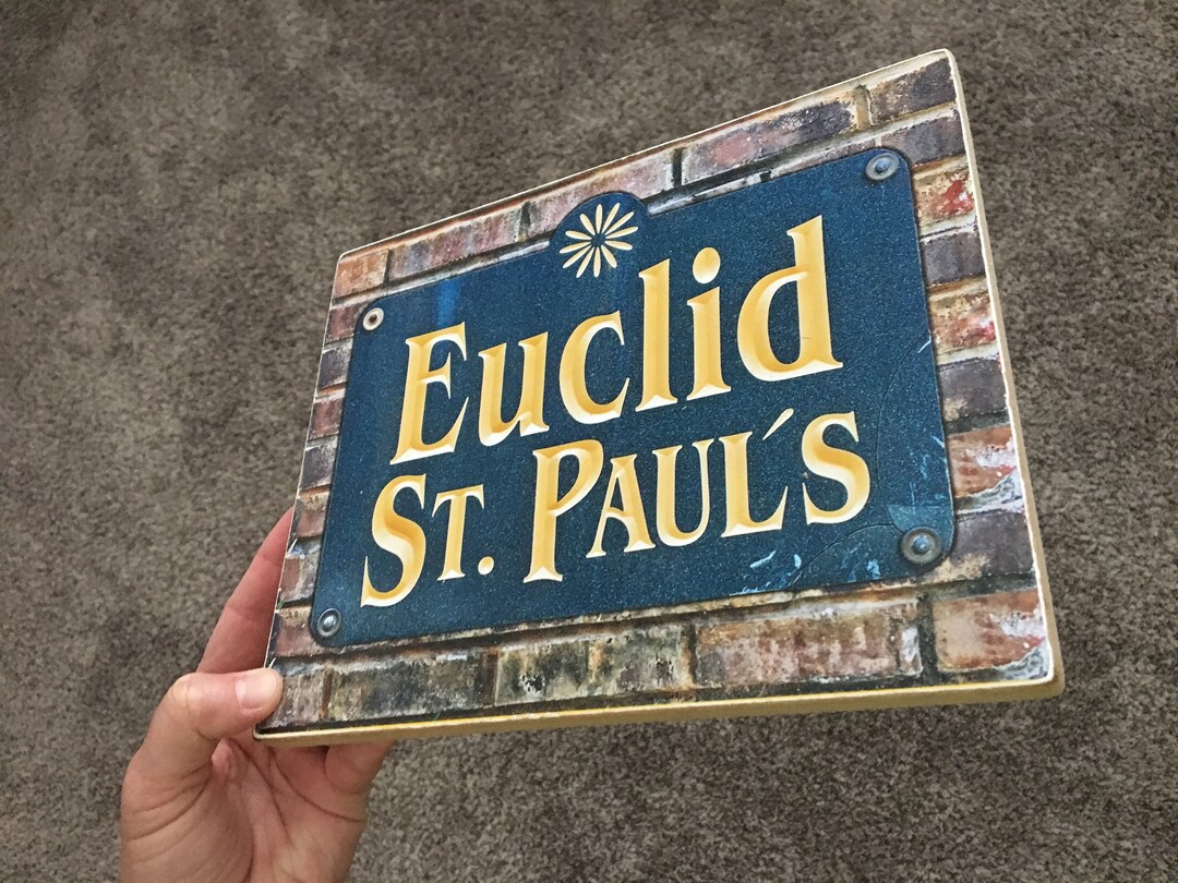 Euclid St. Paul's Sign Photo on Wood - Etsy